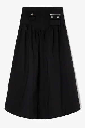 GANNI Long Cotton Skirt