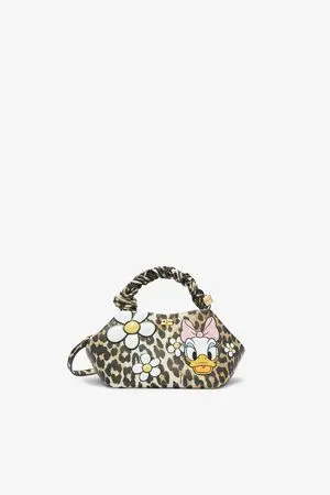 GANNI X Disney Daisy Duck Leopard Print Bou Bag - Brown