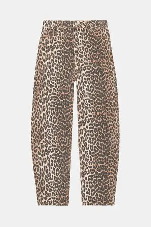 GANNI Mid-rise Barrel Leg Jeans - Mixed