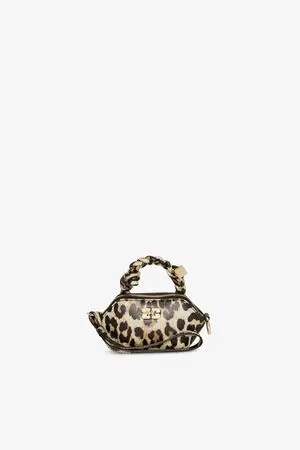 GANNI Leopard Nano Bou Bag - Mixed