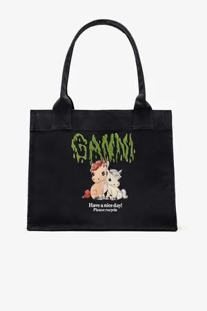 GANNI Pony Printed Large Tote - Mixed