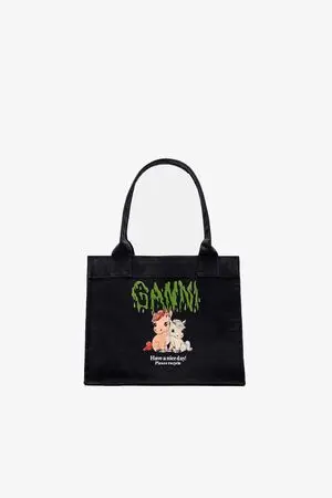 GANNI Pony Printed Large Tote