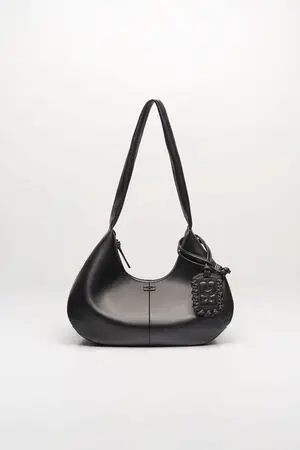 GANNI Medium Hobo Bag - Black