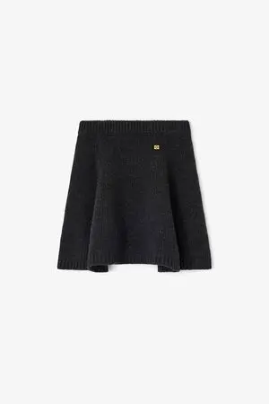 GANNI Mini Wool Skirt - Mixed