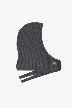 GANNI Wool-blend Balaclava - Grey