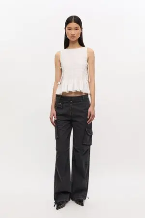 Ganni Ankle Length Pants For Women