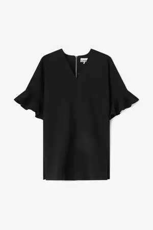 GANNI Mini Ruffle Dress