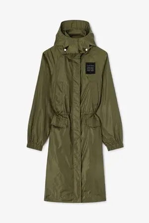 GANNI Nylon Parka Coat