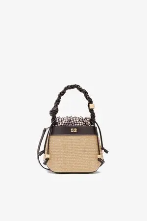GANNI Bou Bucket Bag - Brown