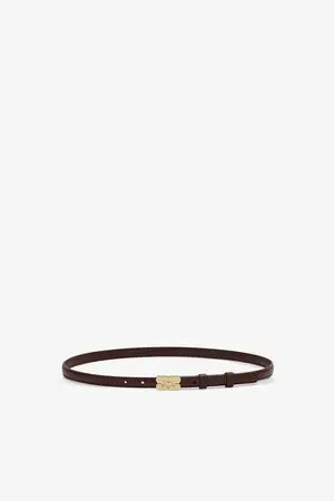 GANNI Small Kat Belt - Brown