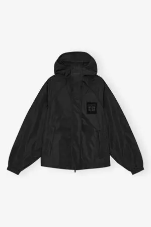 GANNI Nylon Jacket - Black