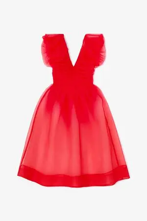 Puff Sleeve Organza