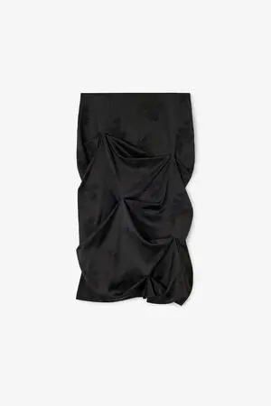 GANNI Draped Skirt - Black