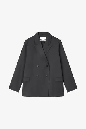 Ganni Double Breasted Blazers For Women