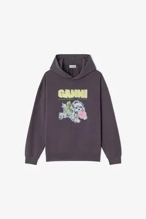 GANNI Printed Hoodie - Mixed