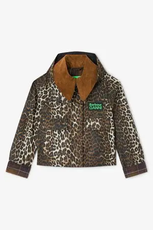 GANNI X Barbour Short Waxed Jacket - Mixed