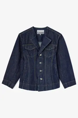 Notched Lapel Denim Jackets
