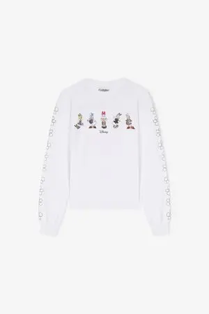 GANNI X Disney Daisy Duck Long-sleeve T-shirt - White