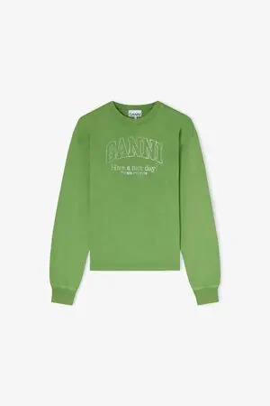 GANNI X Disney Daisy Duck Long-sleeve T-shirt - Minced Herb