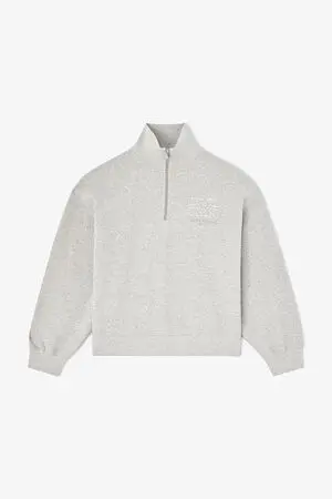 GANNI Half-zip Sweatshirt - Grey