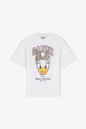 GANNI Daisy Duck Printed T-shirt - White