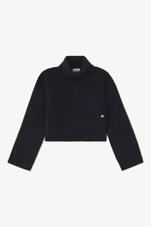 GANNI Wool Turtleneck Sweater