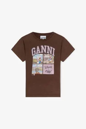 GANNI X Disney Daisy Duck Graphic T-shirt - Brown