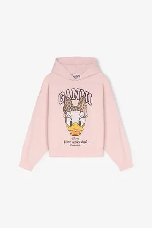 GANNI X Disney Daisy Duck Cropped Hoodie - Pink