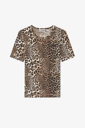 GANNI GANNI Logo T-shirt Mixed