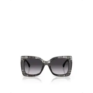 Chanel CH5555 Square-Frame Sunglasses Black
