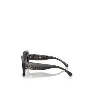 Chanel Ch5555 Square-frame Sunglasses - Black