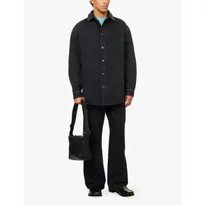 Loewe Relaxed-fit Anagram Denim Shirt - Black