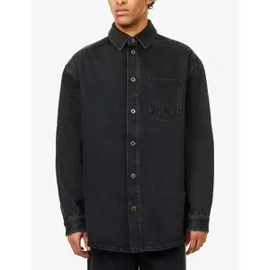 Loewe Relaxed-fit Anagram Denim Shirt - Black