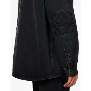 Loewe Relaxed-fit Anagram Denim Shirt - Black