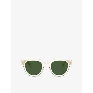 Burberry Round-frame Acetate Sunglasses - Yellow