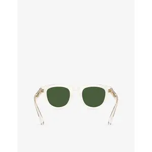 Burberry Round-frame Acetate Sunglasses - Yellow