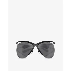 Burberry Be3168 Cat-eye Sunglasses - Black