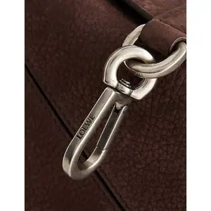 Loewe Puzzle Large Suede Top-handle Bag