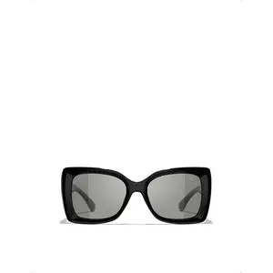 Chanel Ch5555 Square-frame Sunglasses - Black
