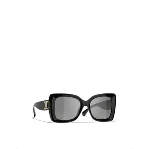 Chanel Ch5555 Square-frame Sunglasses - Black