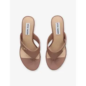 Steve Madden Soundview 234 Heeled Leather Sandals - Brown