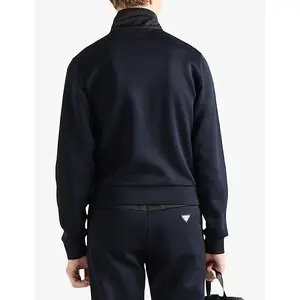 Prada Re-nylon Zipped Cotton-fleece Jacket