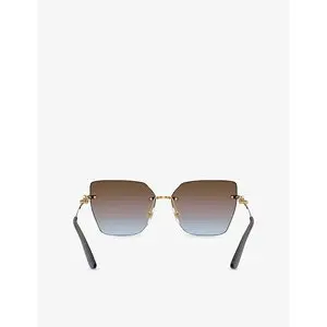 Dolce & Gabbana Dg2321 Cat-eye Metal Sunglasses - Gold