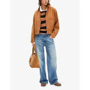 The Kooples Relaxed Fit Cotton Jacket