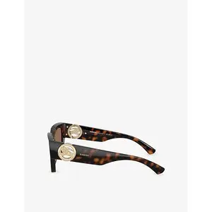 Burberry Square-frame Tortoiseshell Sunglasses - Brown