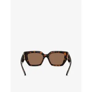 Burberry Square-frame Tortoiseshell Sunglasses - Brown