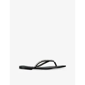 Steve Madden Kustom 001 Embellished Woven Sandals