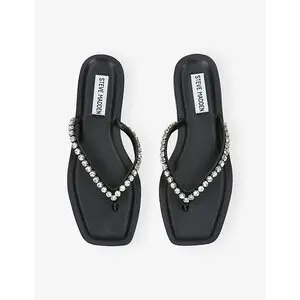 Steve Madden Kustom 001 Embellished Woven Sandals