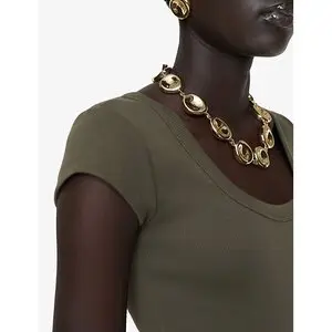JOSEPH Saba Ribbed Stretch-cotton Top
