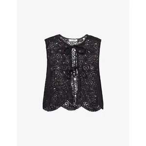 4TH & RECKLESS Laurenne Sleeveless Cotton-blend Top - Black